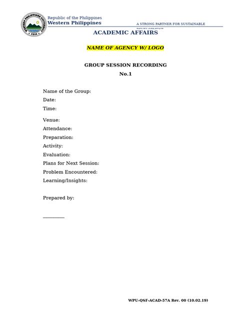 Sw 199a Official Template Group Session Recording Pdf