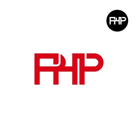 Premium Vector Letter Php Monogram Logo Design