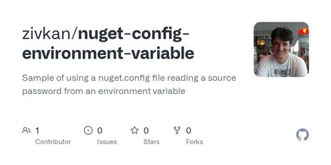 Github Zivkan Nuget Config Environment Variable Sample Of Using A