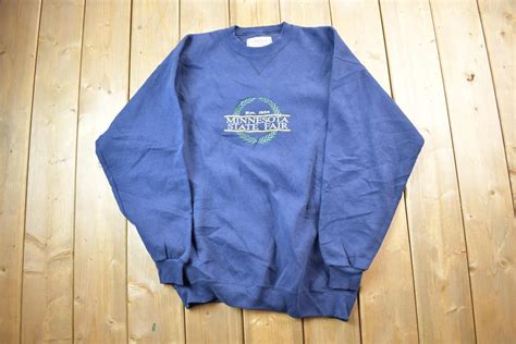 Vintage 1990s Minnesota State Fair Embroidered Crewneck Sweatshirt