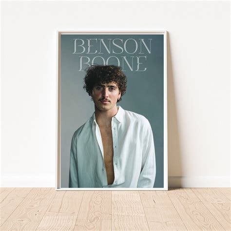 Benson Boone Poster Music Wall Art Fireworks And Rollerblades Print