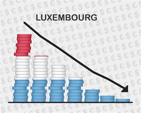 Premium Vector Luxembourg Economic Collapse Decreasing Values With