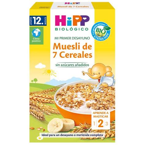 Muesli Para Crianças Com 7 Cereais Biológicos 12 Meses Hipp 200 G Em Planeta Huerto