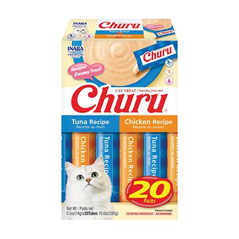 Inaba Churu Tuna Recipe And Chicken Recipe Variety Pack 05oz 20