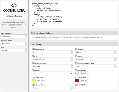 Code Builder Addon For Gd Rating System Pro 10 Dev4press Blog Plugins
