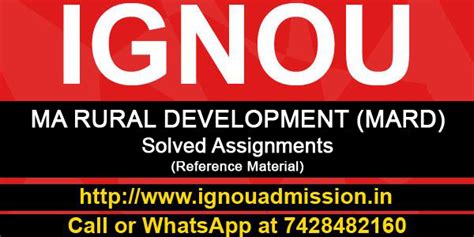 Ignou Ma Rural Development Solved Assignment 2025 26