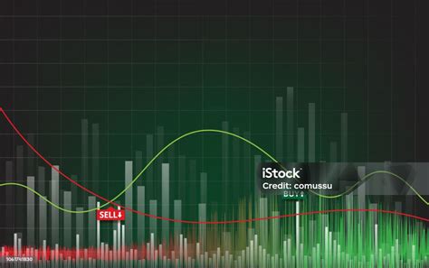 검은 배경 디자인에 무역 하는 주식 시장 투자의 그래프 차트 낙관적인 포인트 금융 차트 그래프의 추세 벡터 일러스트 레이 션