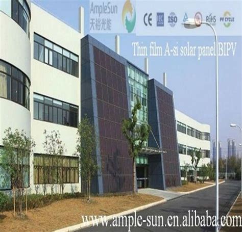 Amorphous Silicon Bipv Thin Film Solar Module High Quality Amorphous Silicon Bipv Thin Film
