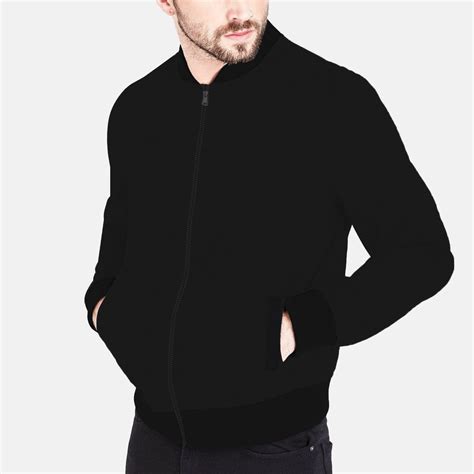 Black Exclusive Fleece Bomber Jacket Buy Online At Best Prices In