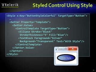 Wpf Templating And Styling Ppt