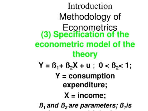 Ppt Basic Econometrics Powerpoint Presentation Free Download Id649859