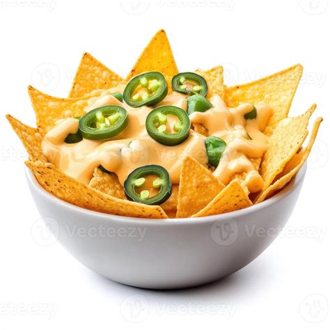 Delicious Nachos Topped With Creamy Cheese Sauce And Jalapenos Perfect
