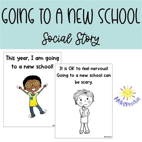 Going To A New School Social Story New School Social Story Moving
