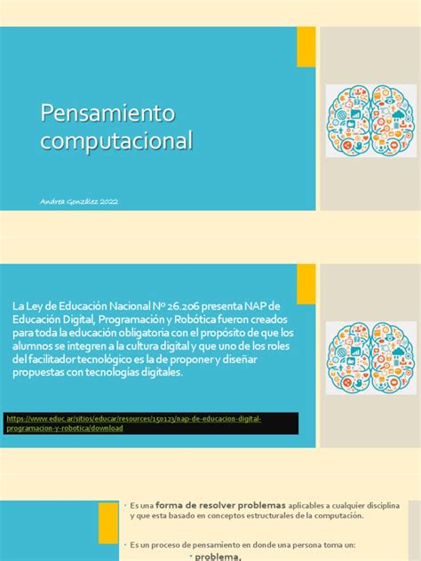 pensamiento computacional clase pdf pensamiento algoritmos