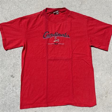Cardinals 90s Vintage Lees Sports Tshirt Embroidery Depop
