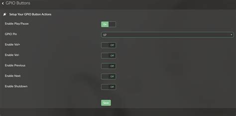 Plugin Gpio Buttons Control Volumio 2 Volumio 3 With Buttons Page