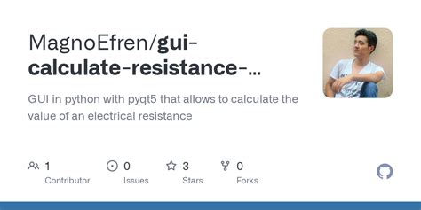 GitHub MagnoEfren Gui Calculate Resistance Value GUI In Python With Pyqt That Allows To