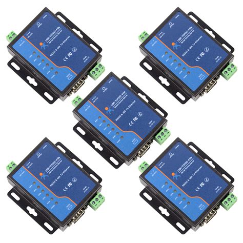 5x Usr Tcp232 410s Modbus Rtu Converters Support Dns Dhcp Rs232 Rs485