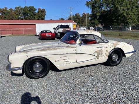 1960 Chevrolet Corvette Convertible White Whitered For Sale