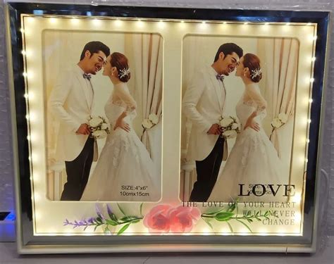 Plastic Golden Led Light Photo Frame For T Size 8x10 At Rs 400