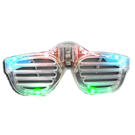 Rock Star Shutter Shades Sunglasses Multicolor Best Glowing Party