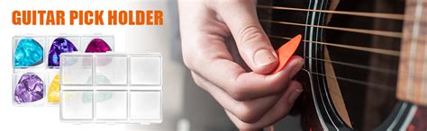 Tutata Guitar Pick Holder 6 Grid Guitar Pick Case 60