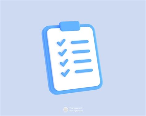 Premium Psd Task Check Icon Isolated 3d Render Illustration