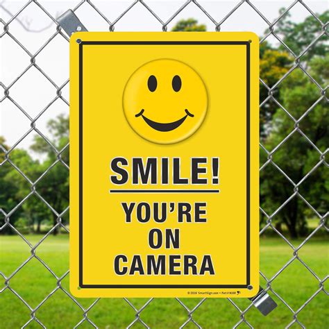 Smile You Re On Camera Sign Printable Free
