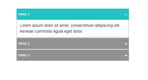 Simple HTML And JavaScript Accordion Menu Generator