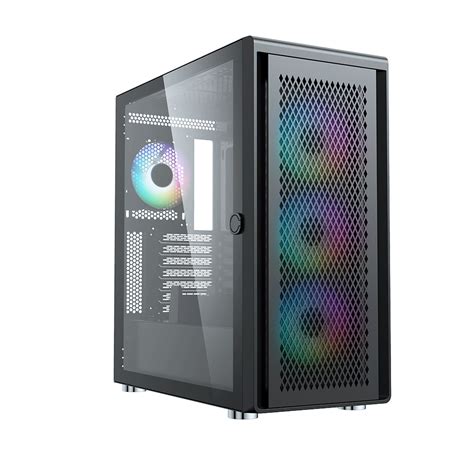 Big Space Computer Case Metal Mesh Front Panel Pc Case Tempered Glass