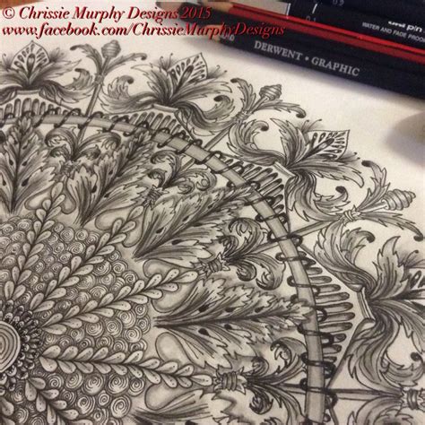 Chrissie Murphy Designs Zentangle Pattern Drawing