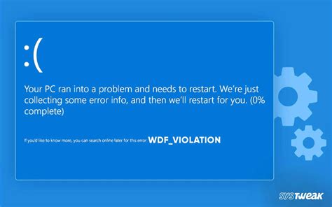 Fixed Wdfviolation Blue Screen Error On Windows Pc