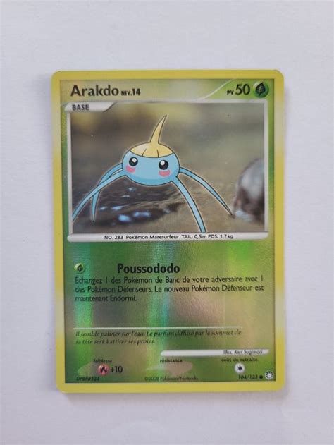 Carte Pokémon Arakdo 104123 Kaufen Auf Ricardo