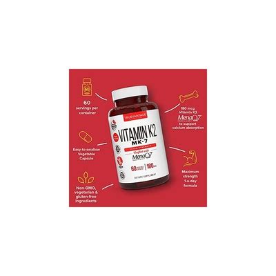 Vitamin K2 Mk 7 Supplement 180mcg Vitamin K2 Qatar Ubuy