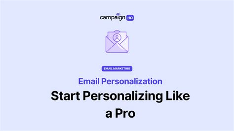 Email Personalization Basics A Guide For Beginners