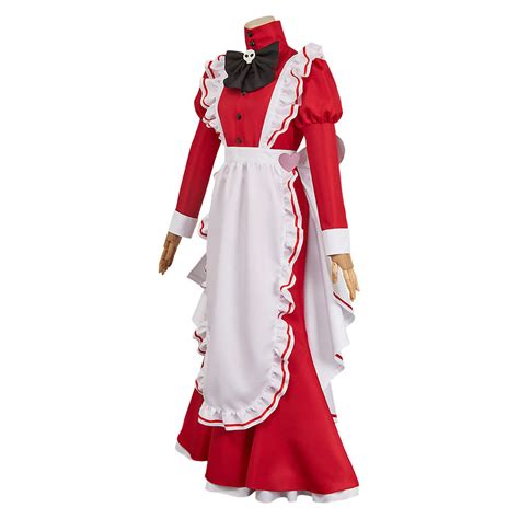 Hazbin Hotel Season 2 Rosie Red Maid Cosplay Costume Outfit Halloween