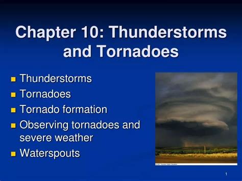 Ppt Chapter 10 Thunderstorms And Tornadoes Powerpoint Presentation