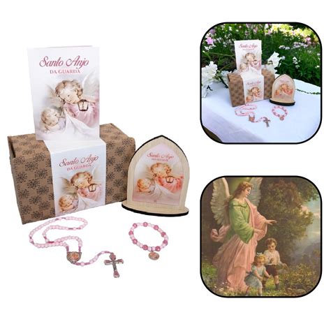 Kit Oração Santo Anjo Da Guarda Menino Azul
