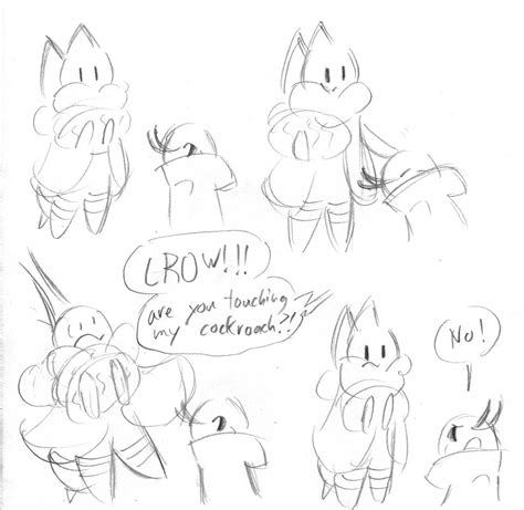 Crow Pets The Cockroach By Mischeviousmalfais On Deviantart