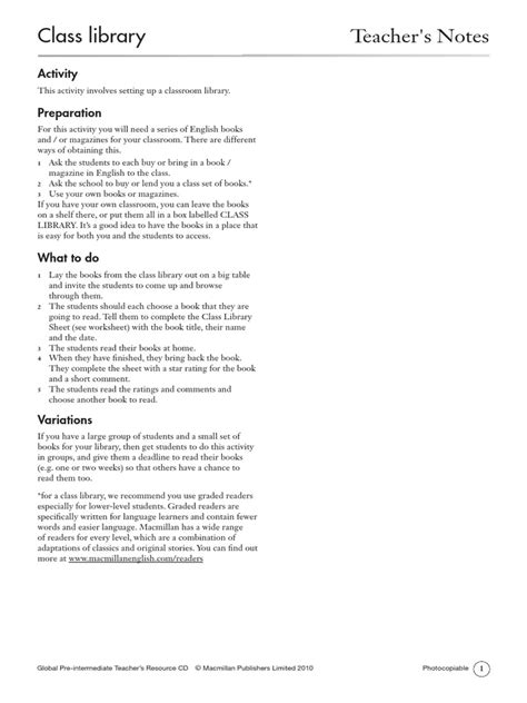 Gpi Class Library Teachers Notes Pdf