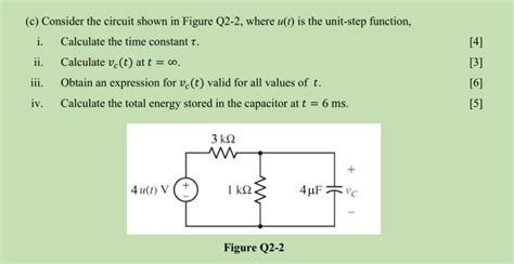 Solved C Consider The Circuit Shown In Figure Q Where Chegg