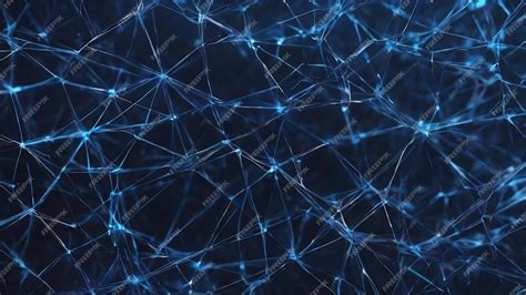 Premium Photo Abstract Blue Plexus Background