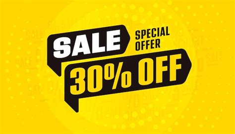 Premium Vector 30 Percent Off Sale Sticker Template