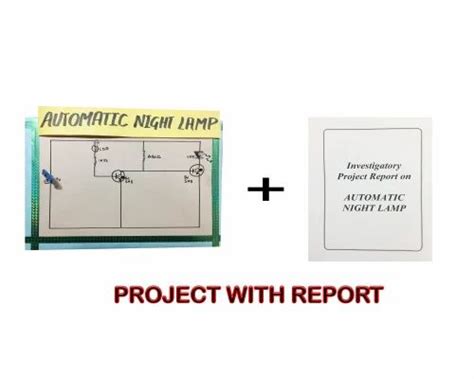 Automatic Night Lamp Sensor Lamp Physics Project With Printed Report Cardboard At ₹ 299piece