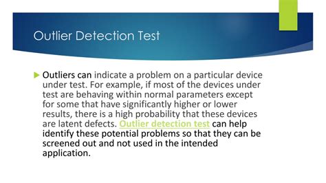 Ppt A Brief Overview And Importance Of Outlier Detection Method In