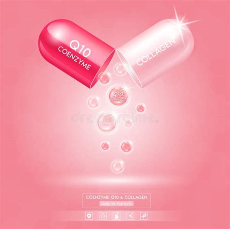 Coenzyme Q10 Red And Collagen Pack Pink With Capsule Solution Serum