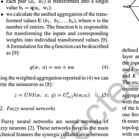 Feedforward Fuzzy Neural Network Download Scientific Diagram