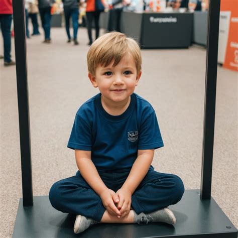 ولد صغير يجلس عل شاشه بيكاسو الخليج Gulf Picasso