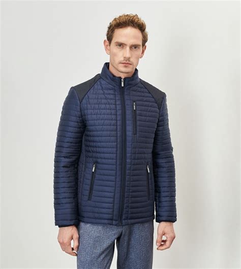 Buy Altinyildiz Classics Quilted Puffer Jacket In Navy 6thstreet Uae