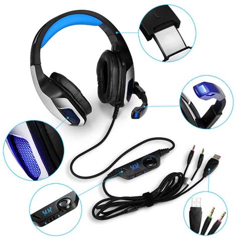 Kotion Each G5300 Over Ear Gaming Led Headset With Mic